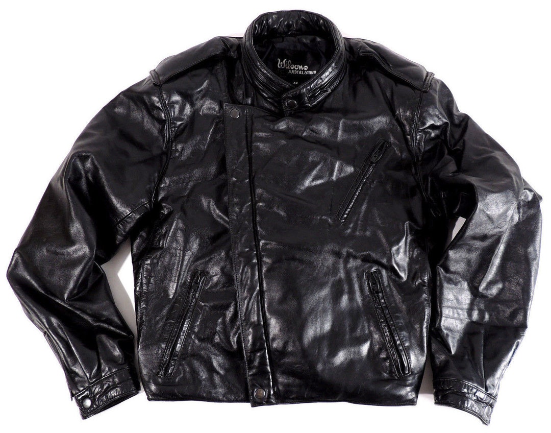 Vintage Wilson Cafe Racer Motorcycle Jacket Mens Size M - Etsy