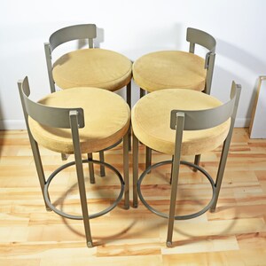 Contemporary Gibo Metal Countertop Bar Stool Chair - Etsy