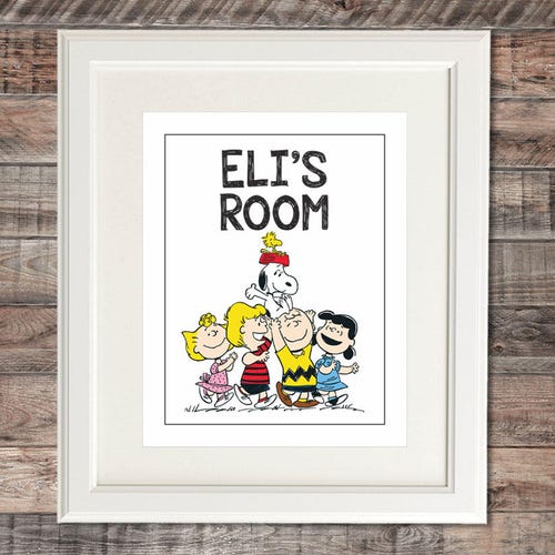 Charlie Brown Sally Brown Inspired Art Print Snoopy Poster - Etsy