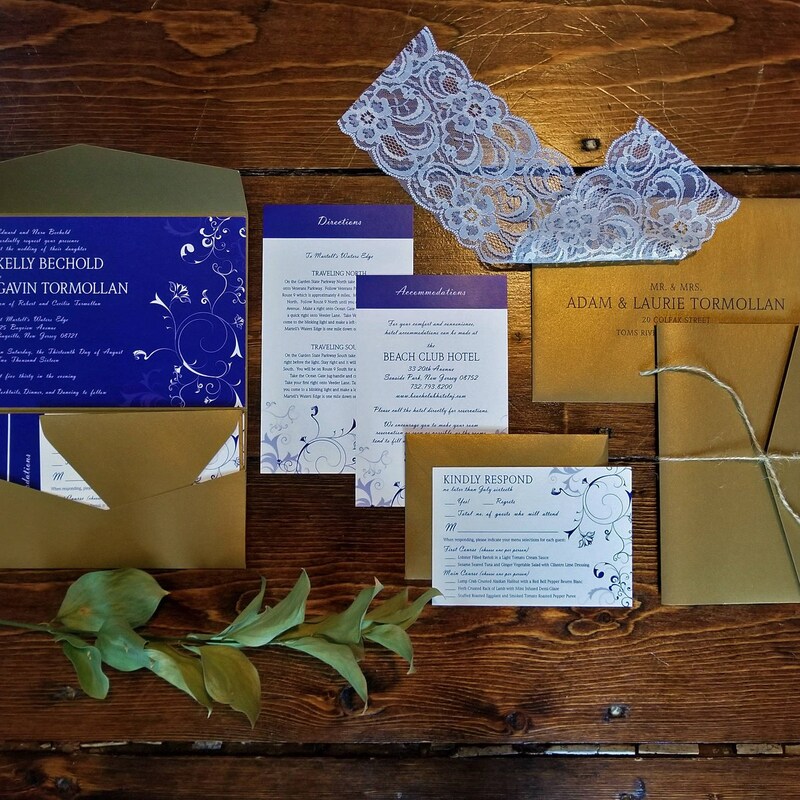 Damask Invitations - Etsy