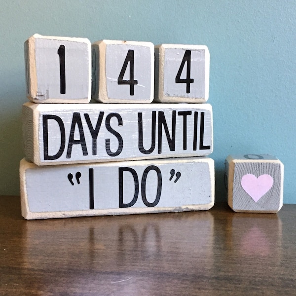Countdown Blocks - Etsy
