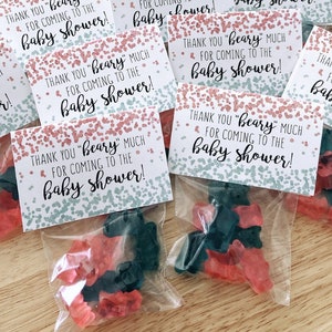 Party Favor Set | Treat Bag + Gift Tag | Champagne Inspired Gummy Bears ...
