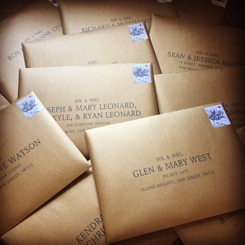 Custom Envelopes Printing & Addressing Services Mailing | Etsy