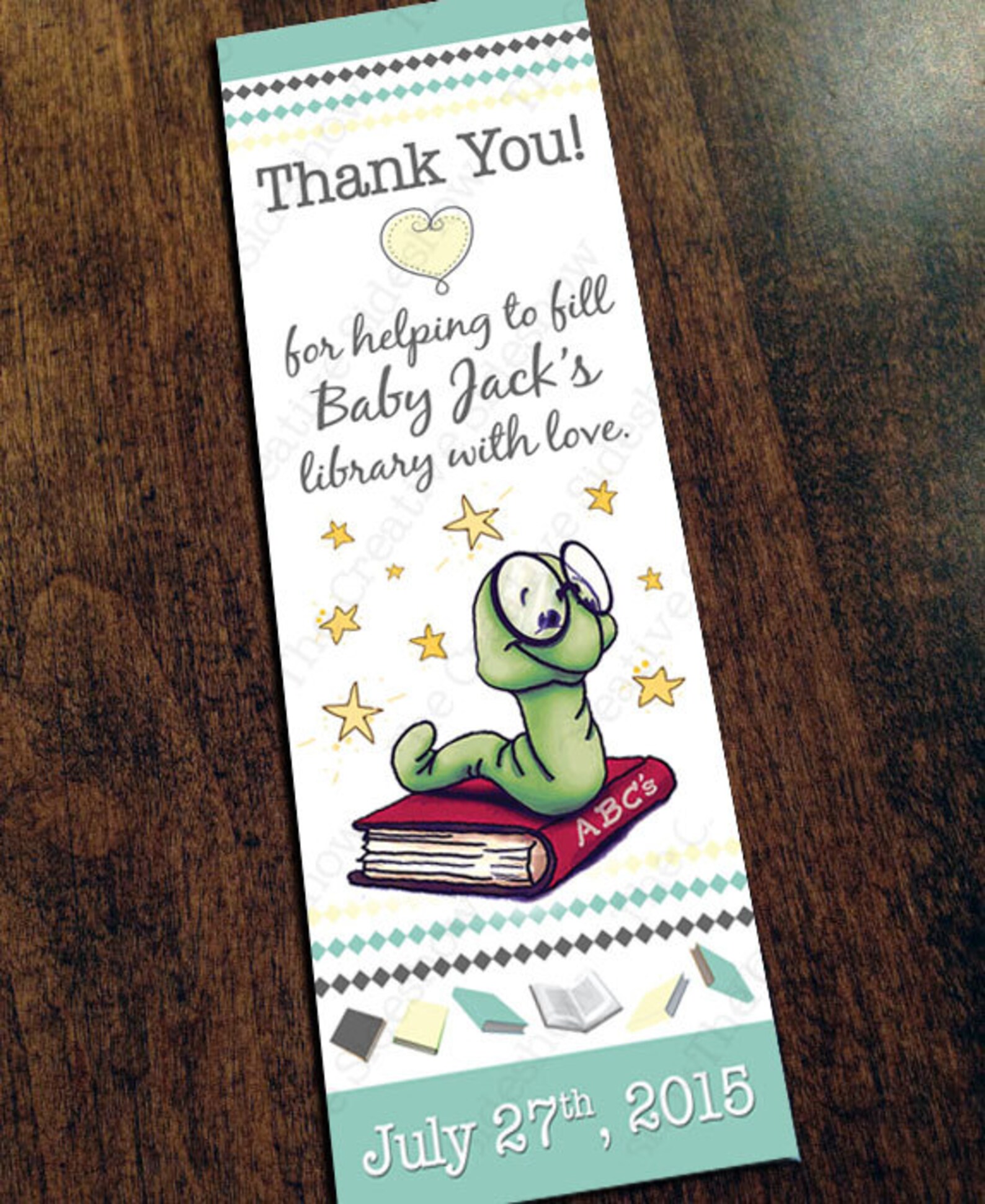 Build-a-library Bookworm Theme Shower / Birthday Party | Etsy