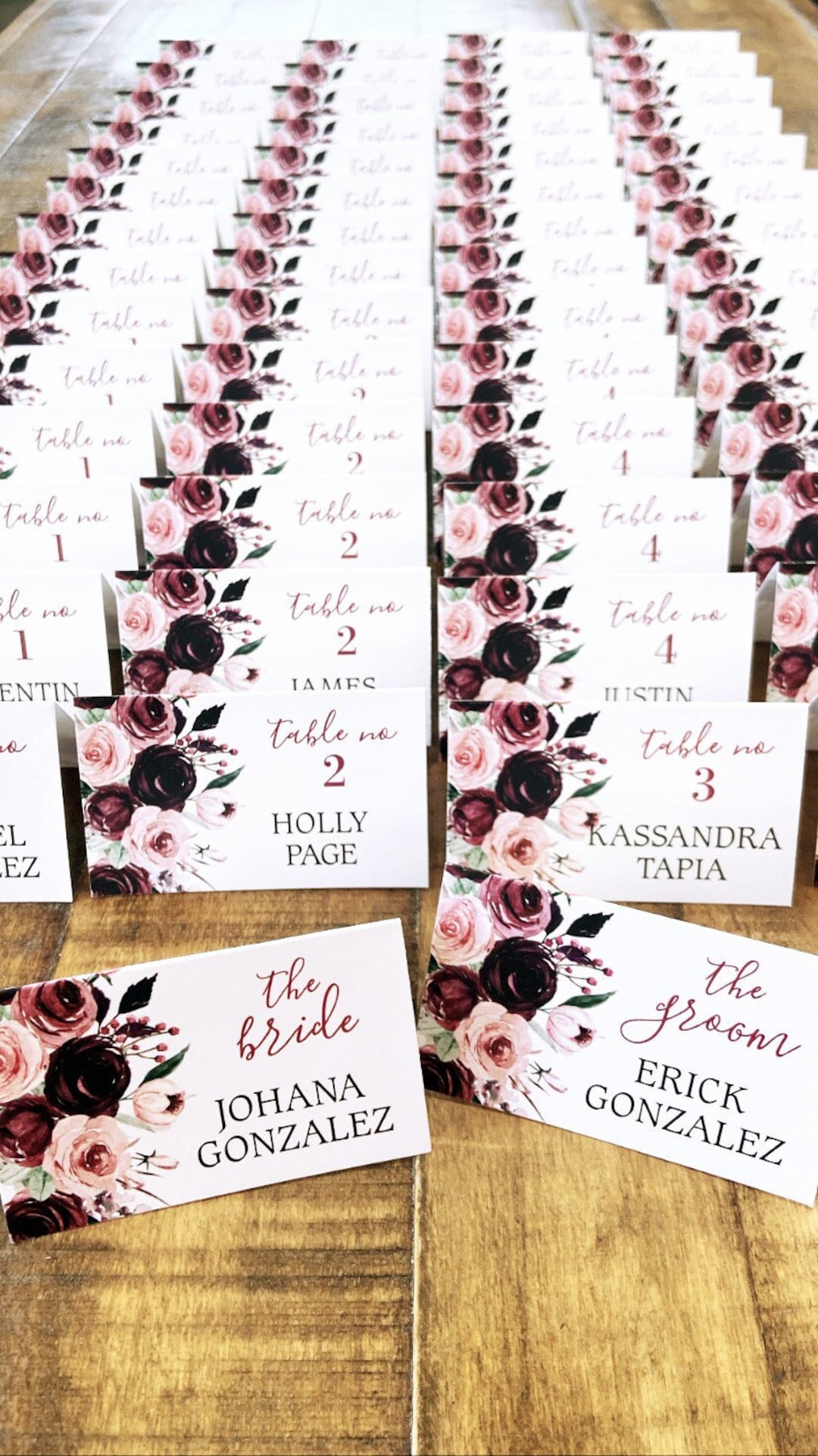 Made to Match Your Theme | Place Cards for Wedding, Rehearsal Dinner ...