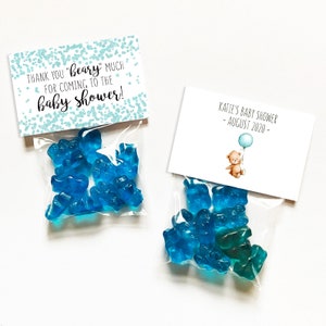 Party Favor Set | Treat Bag + Gift Tag | Champagne Inspired Gummy Bears ...