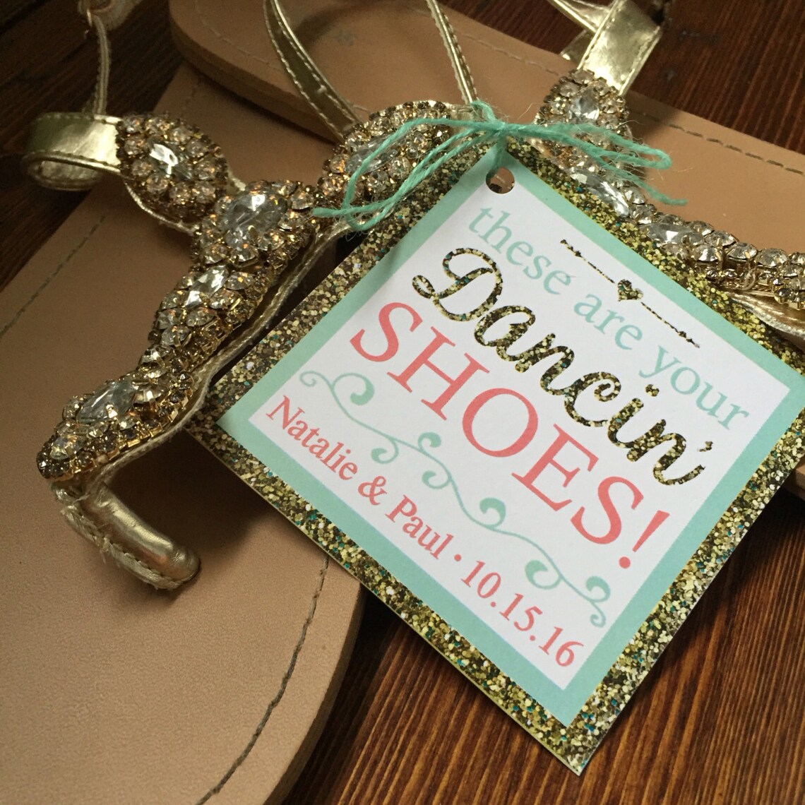 Custom Favor Tag These Are Your Dancin' Shoes TAG ONLY - Etsy