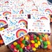 Party Favor Set | Treat Bag + Gift Tag | Skittles | Rainbow Theme ...