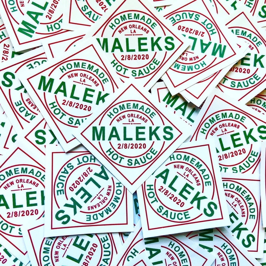 Personalized Hot Sauce Labels for Hot Sauce or Spice Bottle | Custom ...