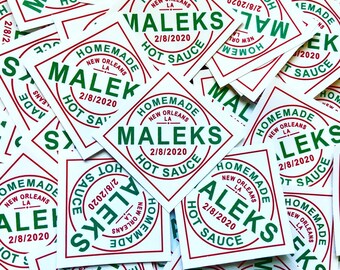 Personalized Hot Sauce Labels for Hot Sauce or Spice Bottle - Etsy