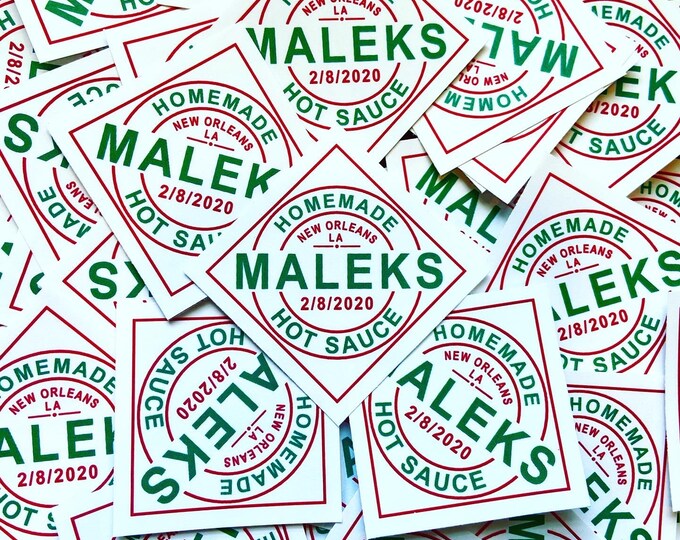 Personalized Hot Sauce Labels for Hot Sauce or Spice Bottle - Etsy