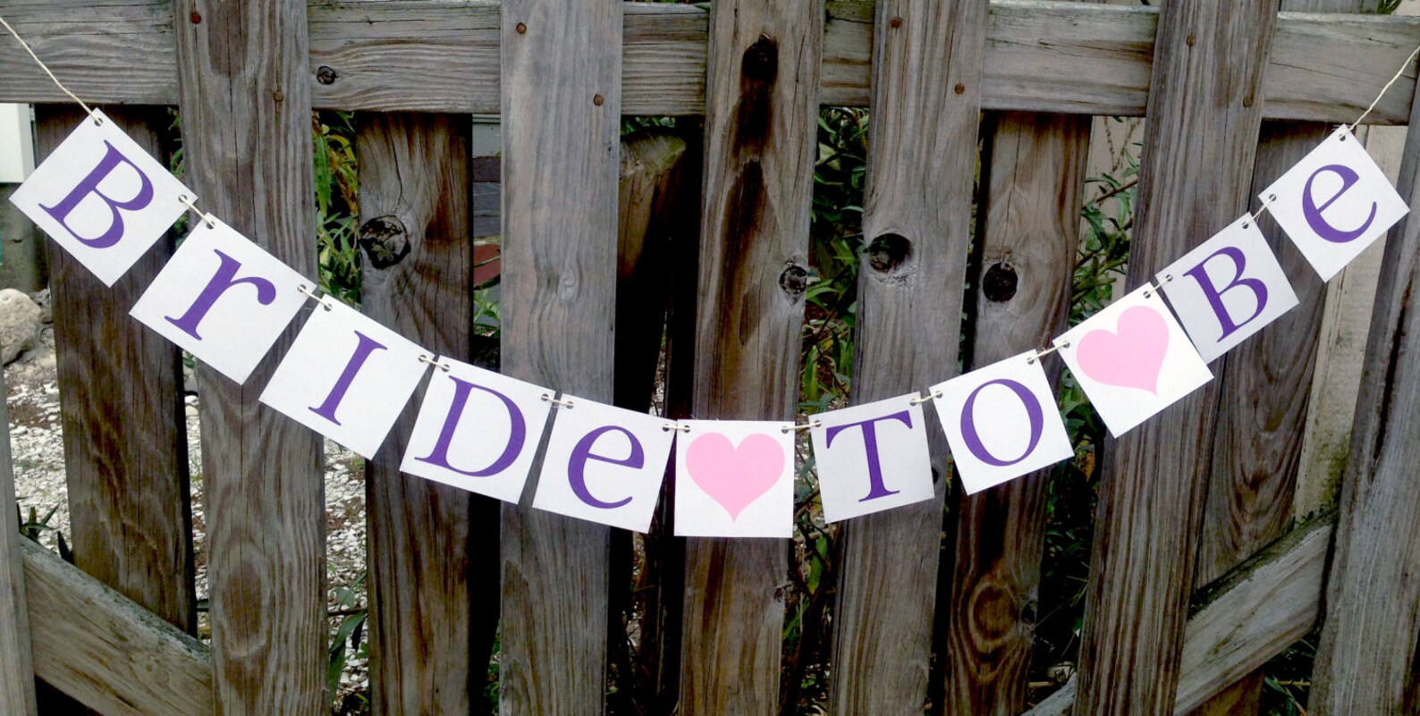Printable Digital DIY Banner in Any Color Bride to Be Soon - Etsy