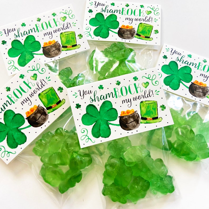 Party Favor Set Treat Bag Gift Tag Gummy Bears You - Etsy
