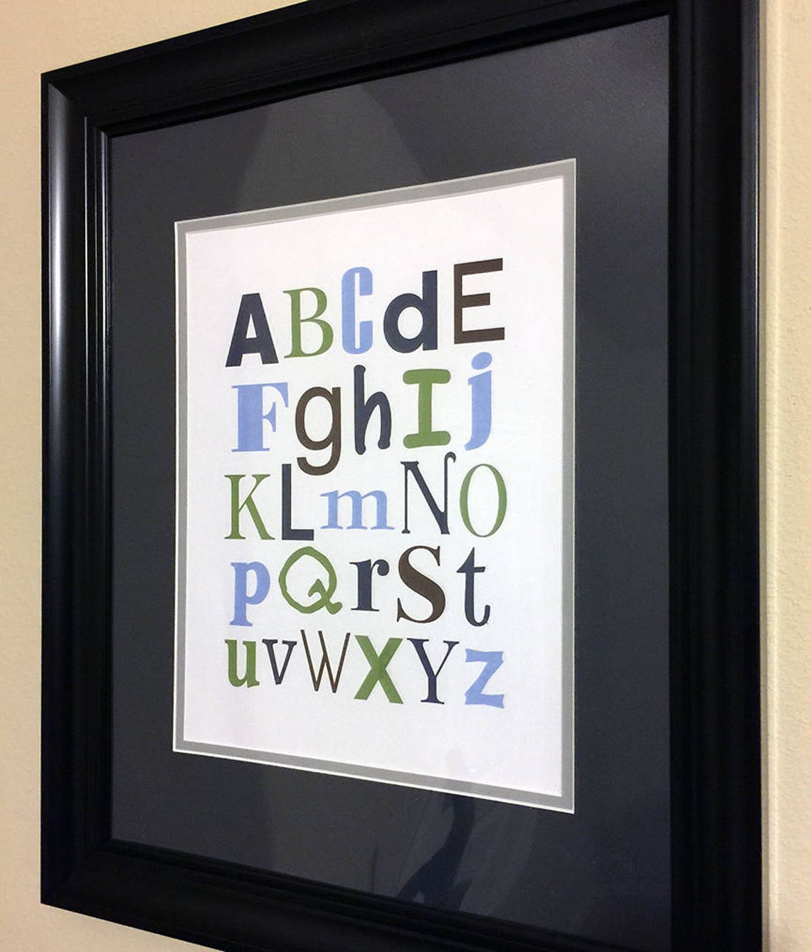 Alligator / Alphabet / Madras Theme Wall Art Set of 3 Custom - Etsy