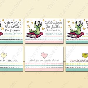 Build-a-library Bookworm Theme Baby Shower, Birthday Party Custom ...