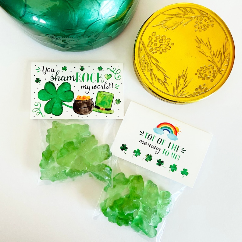 Party Favor Set Treat Bag Gift Tag Gummy Bears You - Etsy