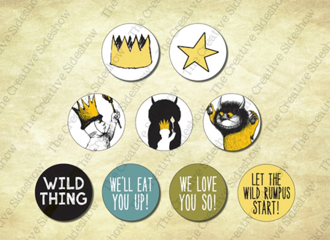 DIY Printable Digital File Where the Wild Things Are Themed - Etsy