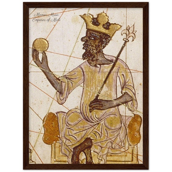 Mansa Musa Emperor of Mali Premium Matte Paper Wood Framed - Etsy