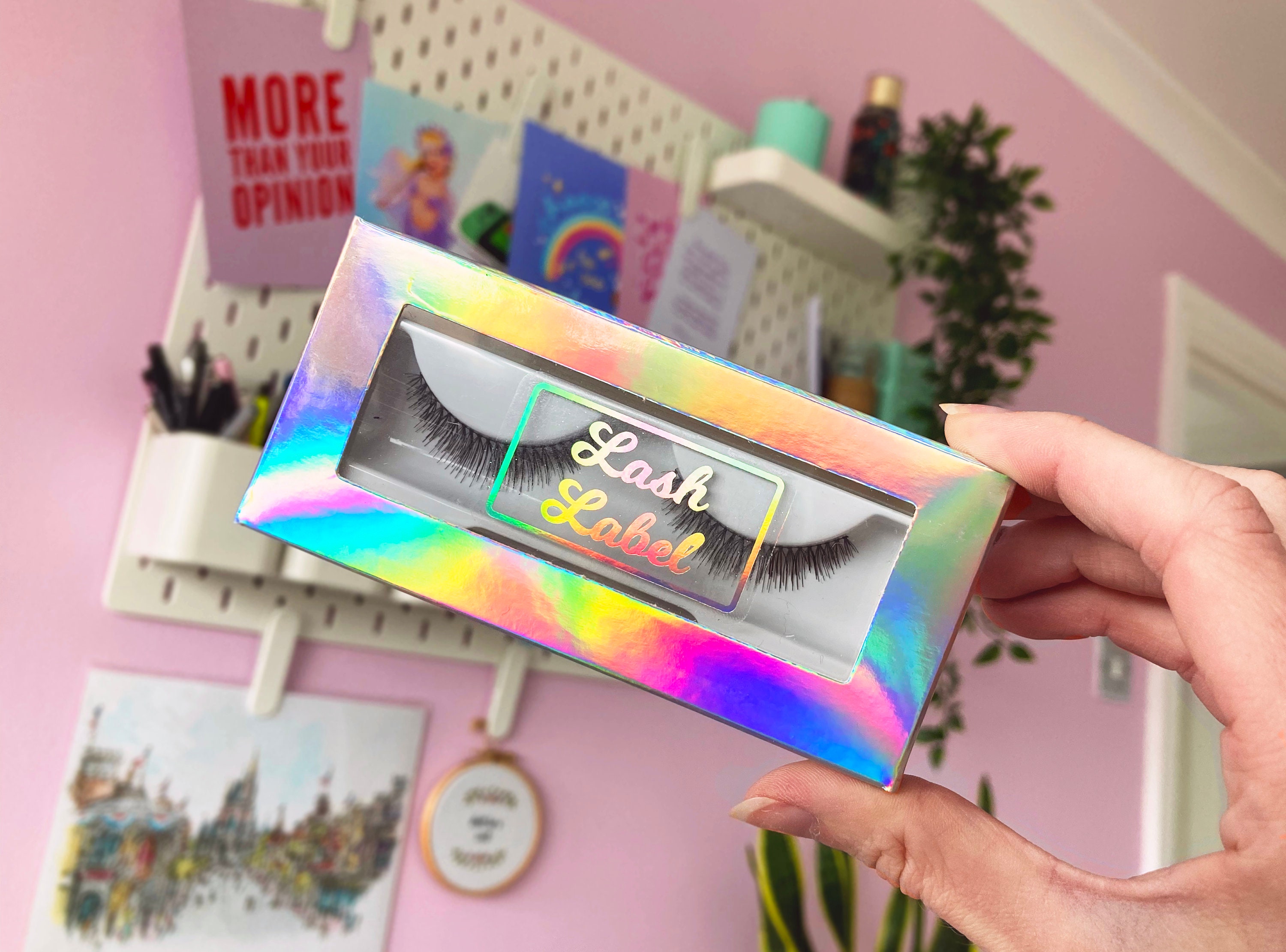 Clear Foil Eyelash Labels. Gloss Transparent Lash Packaging | Etsy