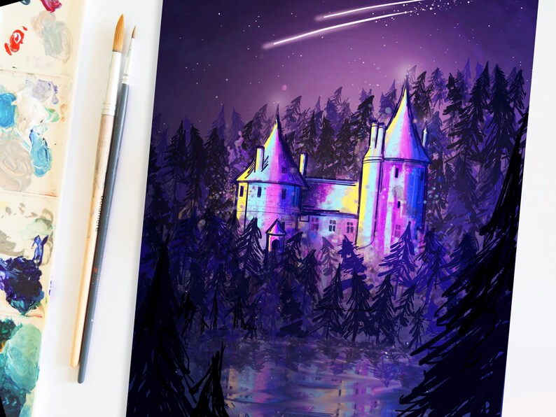 Castle Coch South Wales Art Print. Fairy Castell Coch Wall Art - Etsy