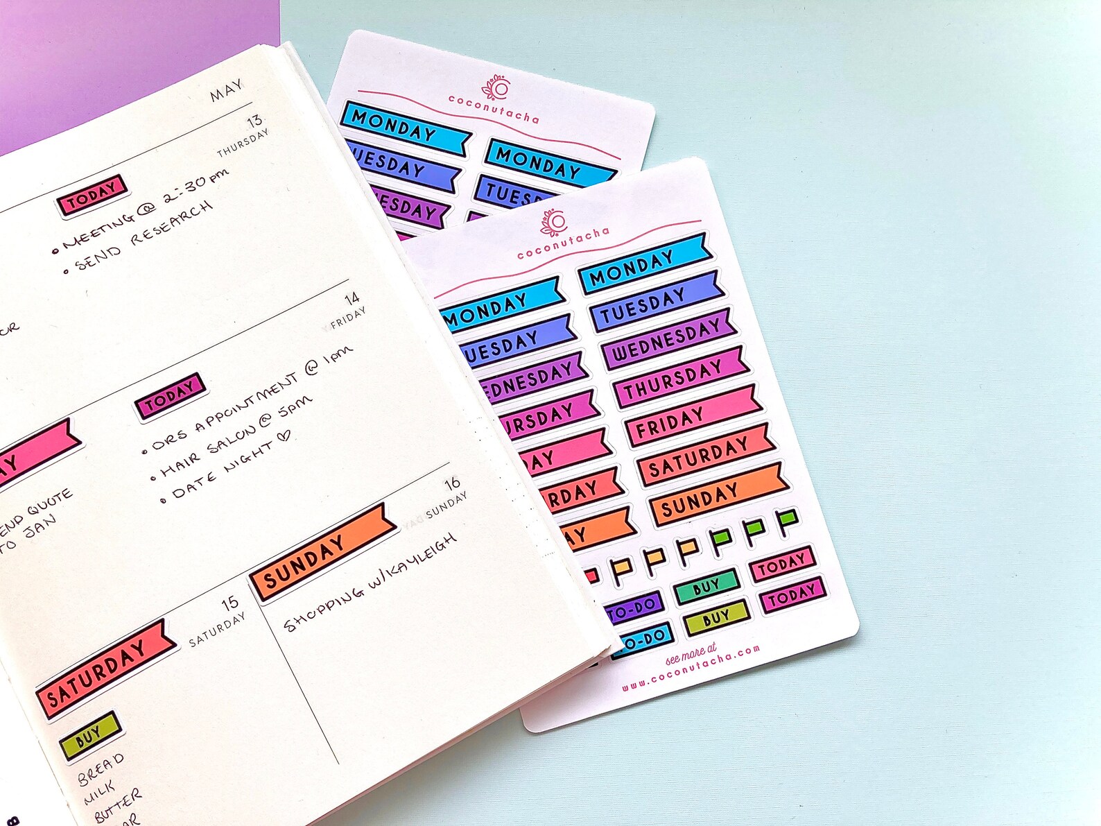 Daily to Do List Planner Sticker Set - Etsy UK