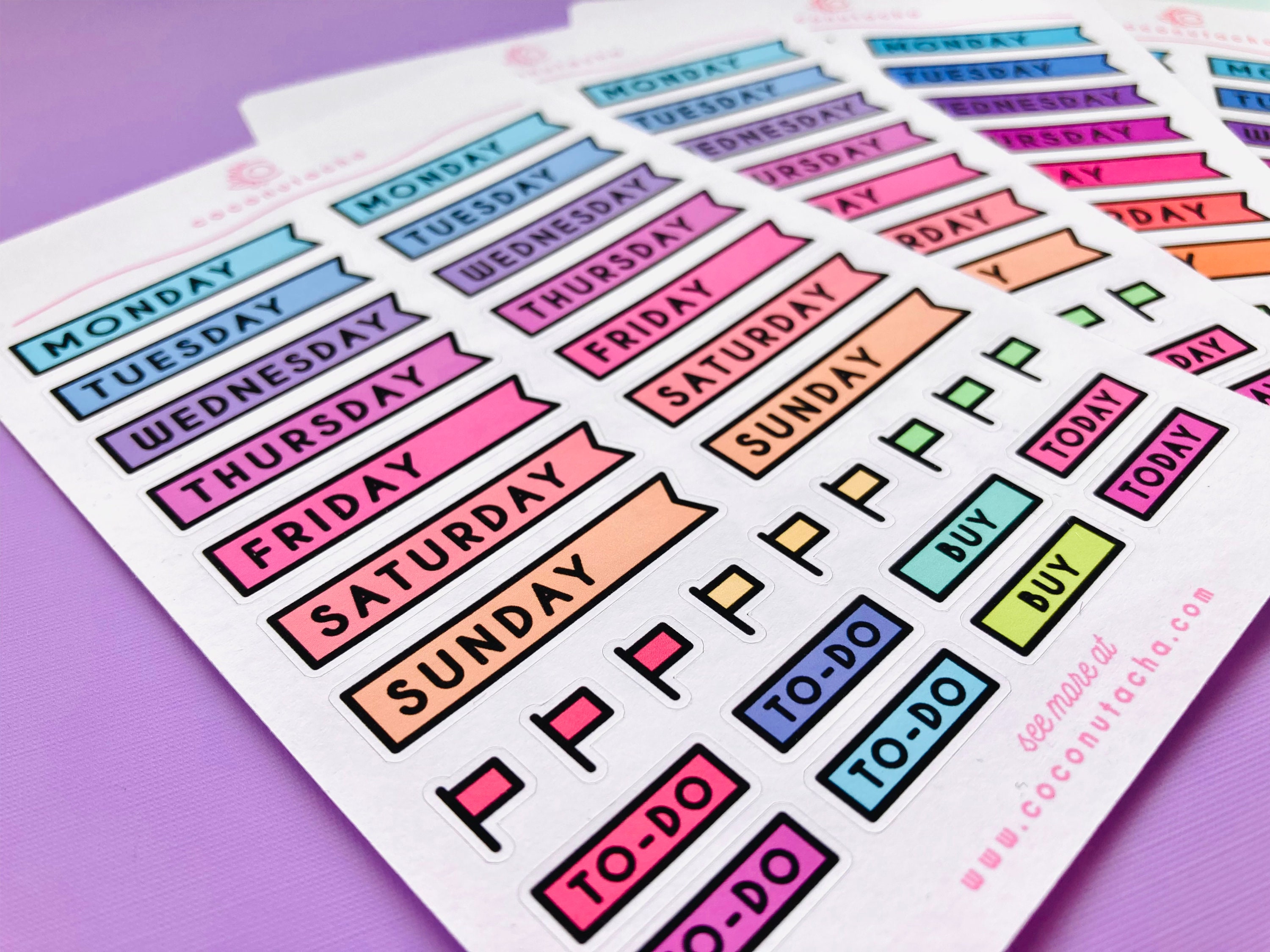 Daily to Do List Planner Sticker Set - Etsy UK