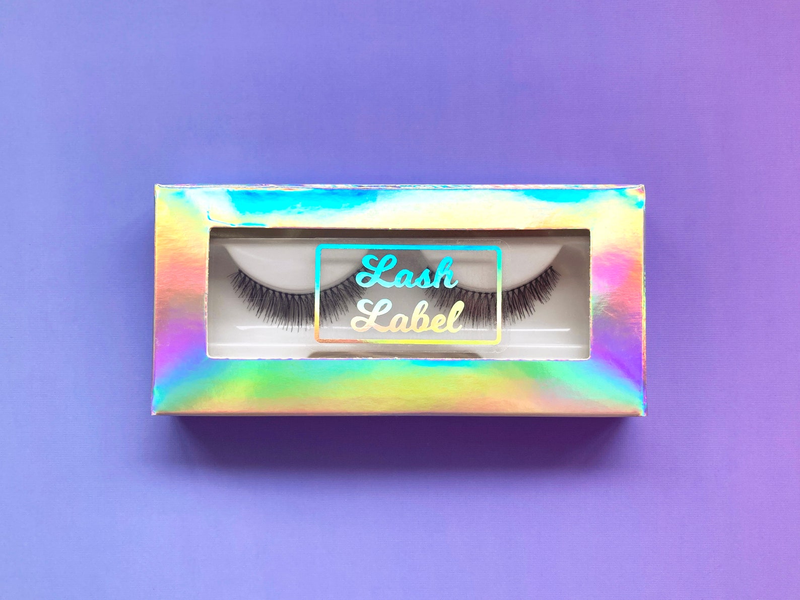 Clear Foil Eyelash Labels. Gloss Transparent Lash Packaging | Etsy