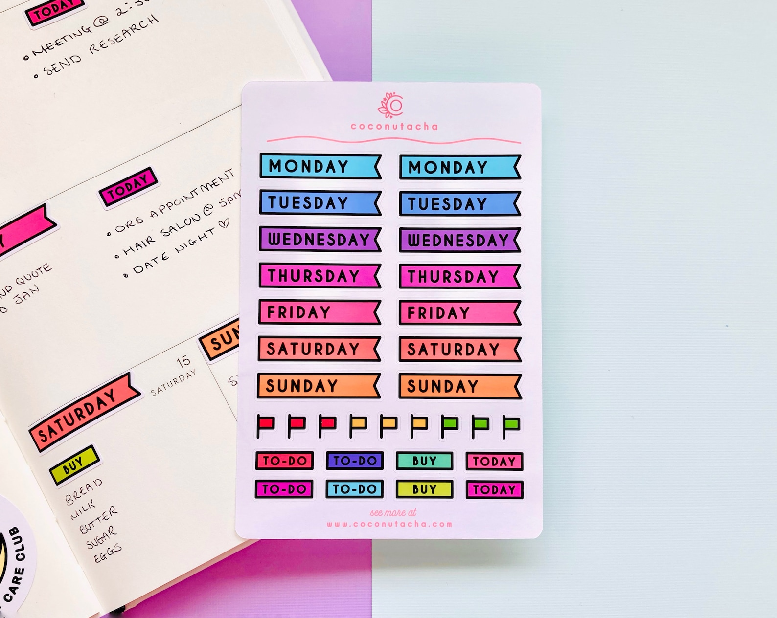 Daily to Do List Planner Sticker Set - Etsy UK
