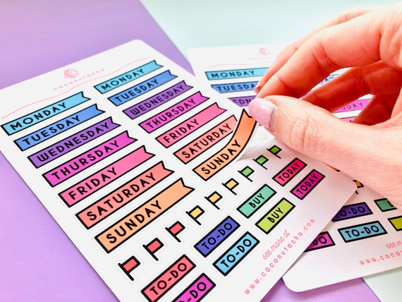 Daily to Do List Planner Sticker Set | Etsy UK