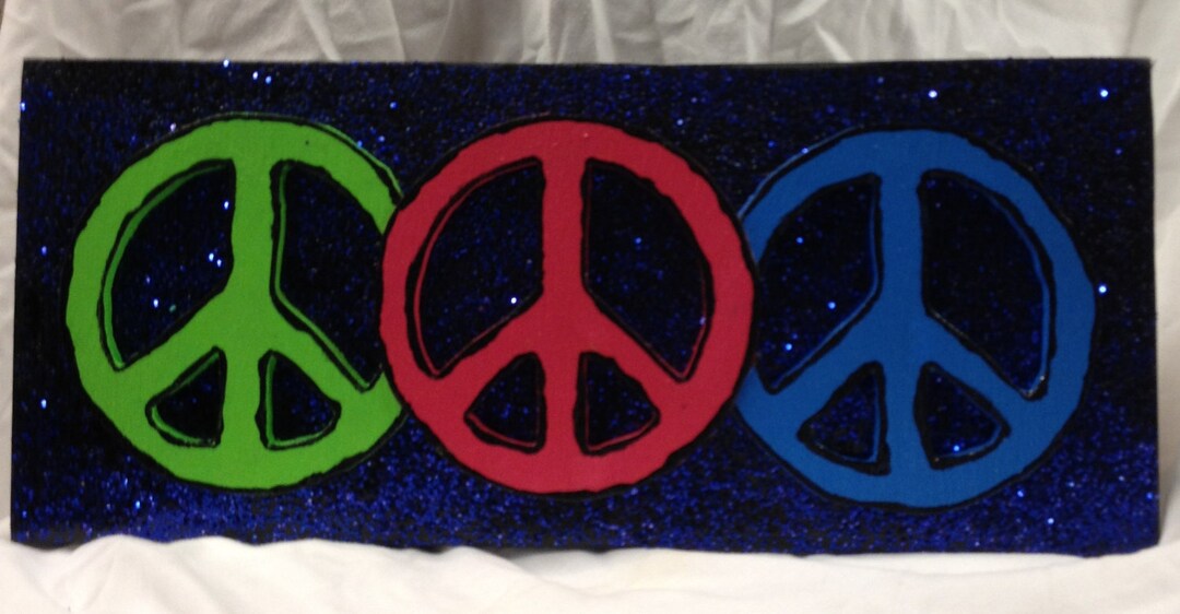 Cool Neon Peace Sign - Etsy