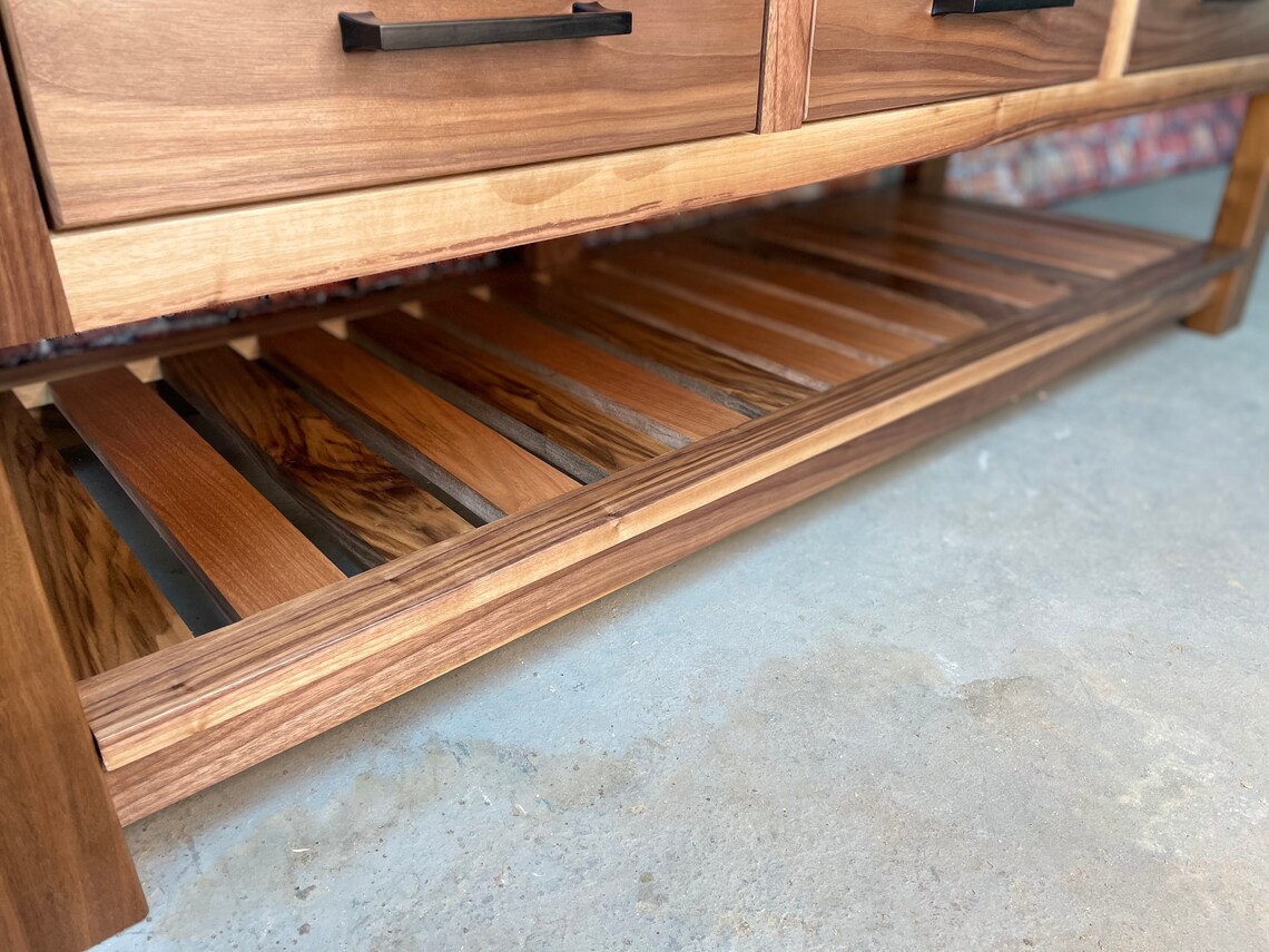 60 Black Walnut Vanity Base - Etsy