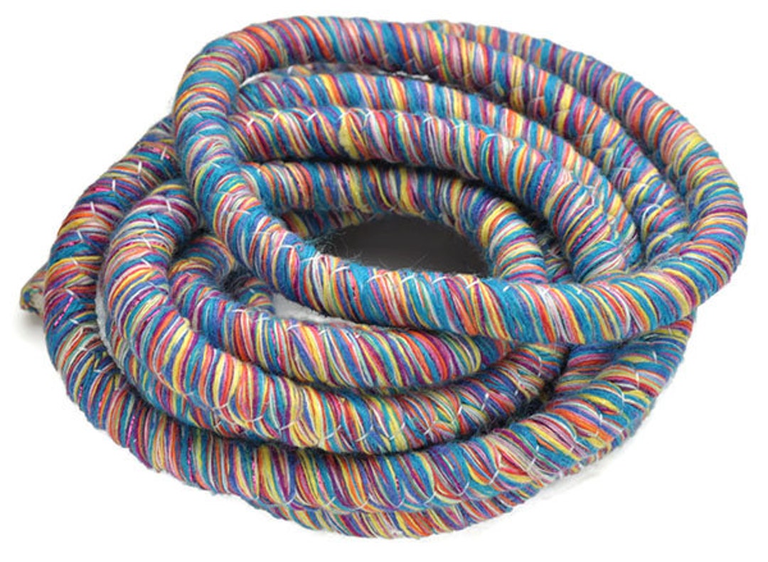 10MM Round Knit Cord Blue Multi 2ft/14 - Etsy