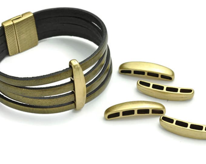 4-strand Separator 5MM Antique Brass for Use Cord up to 5mm Qty. 2 - Etsy