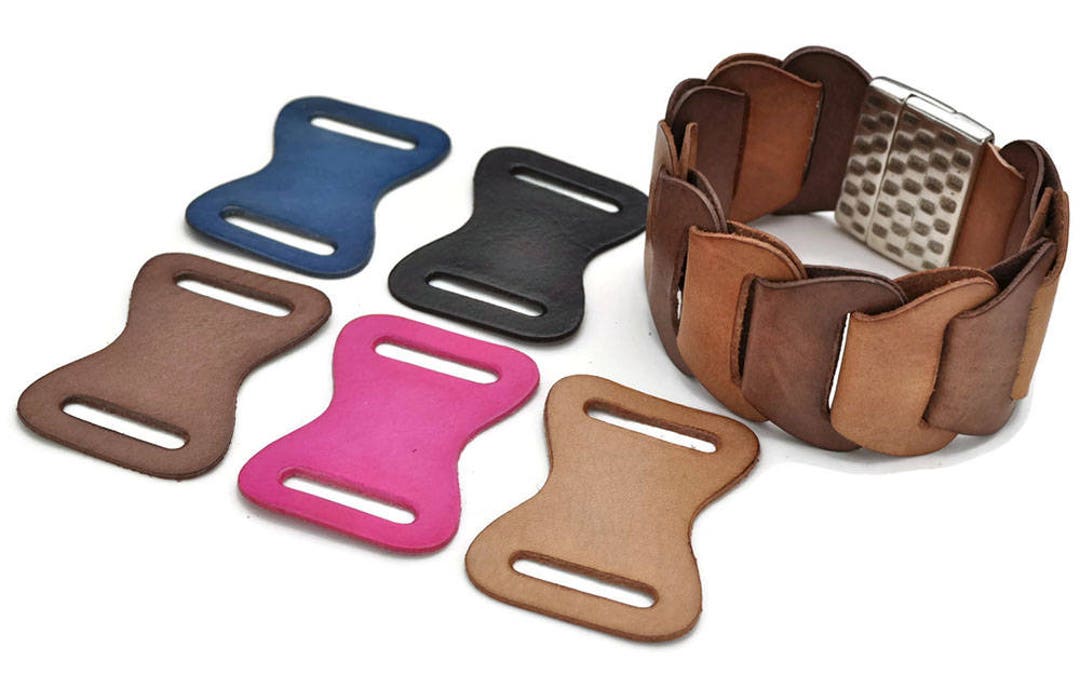 Lg Leather Links - Premium Leather - Quantity 5pc - Etsy