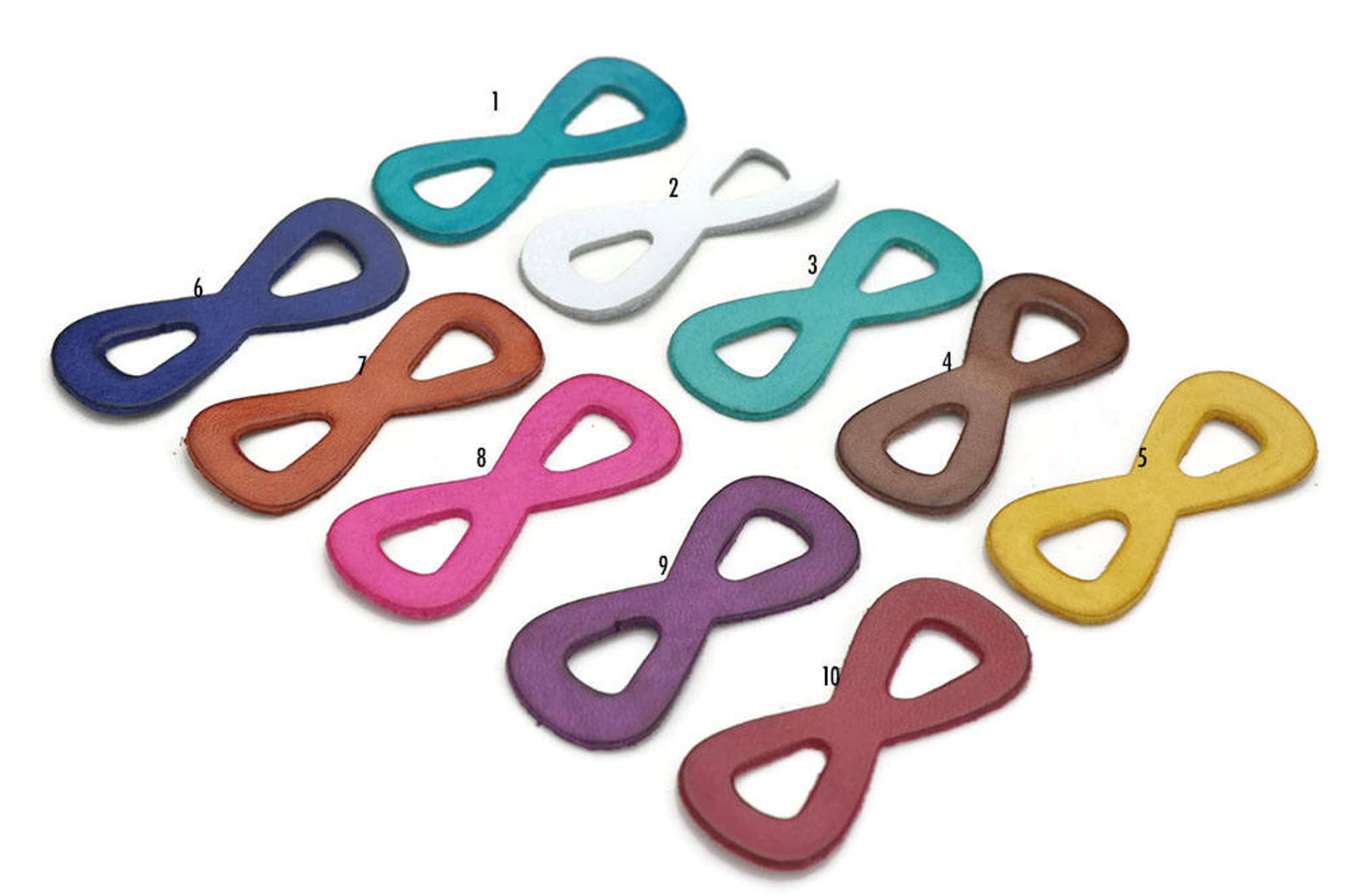 Small Leather Links Create Custom Bracelets Premium - Etsy