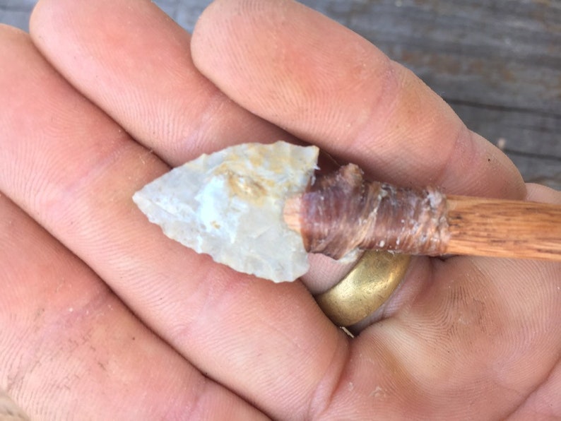 Handmade Native American Style Replica Flint Arrowhead Beginner Hunter ...