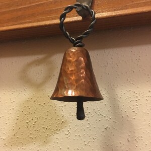 Handmade Miniature Copper Bell Hand Forged Steel Hangers and - Etsy