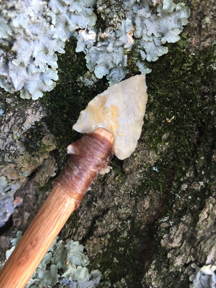 Handmade Native American Style Replica Flint Arrowhead Beginner Hunter ...