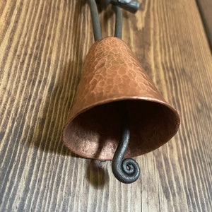 Copper Bell, Hand Forged, Small Dinner Bell, Hammered Copper With ...
