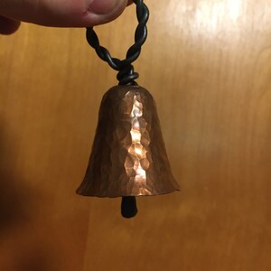 Handmade Miniature Copper Bell Hand Forged Steel Hangers and - Etsy