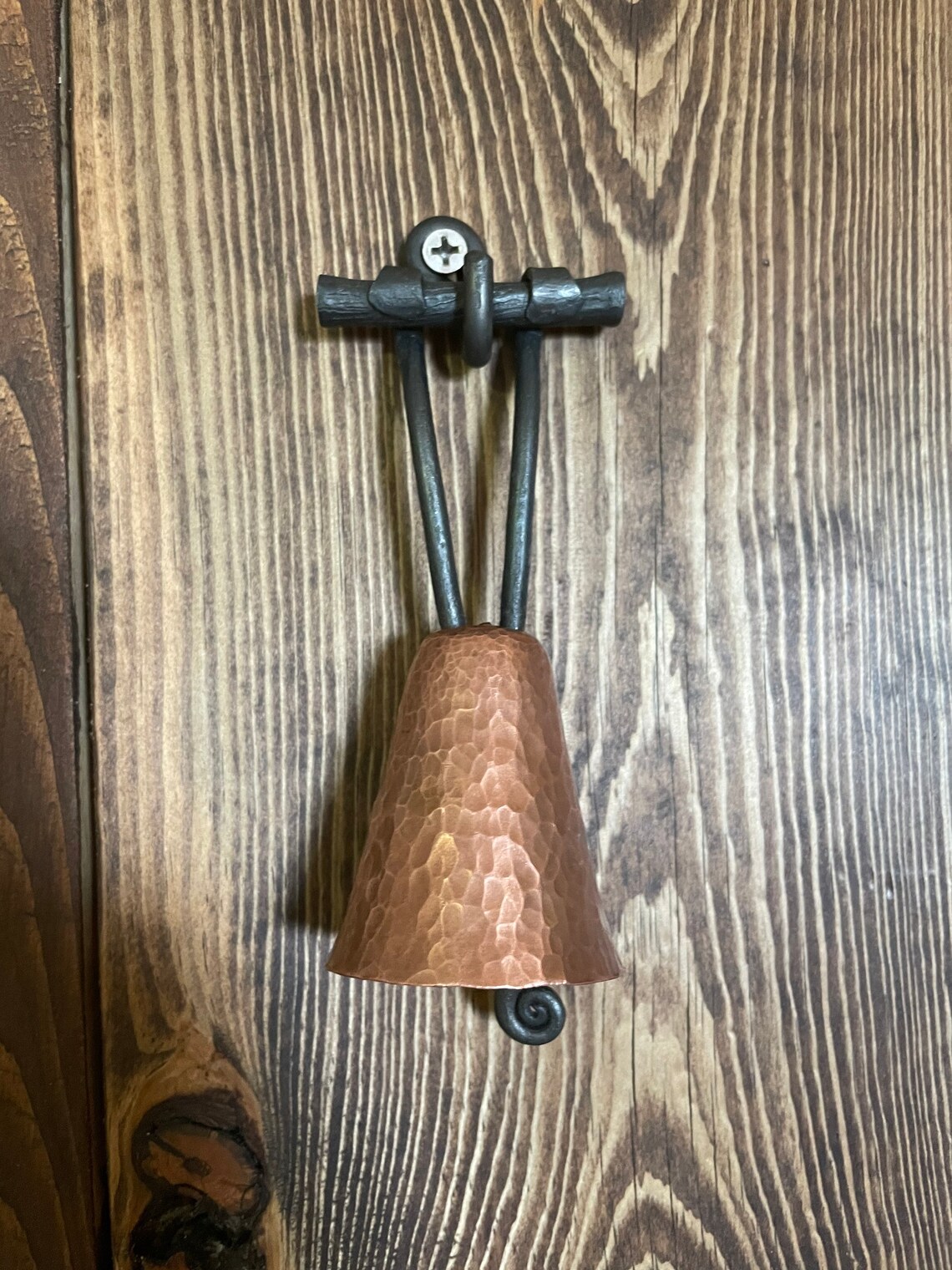 Copper Bell, Hand Forged, Small Dinner Bell, Hammered Copper With ...