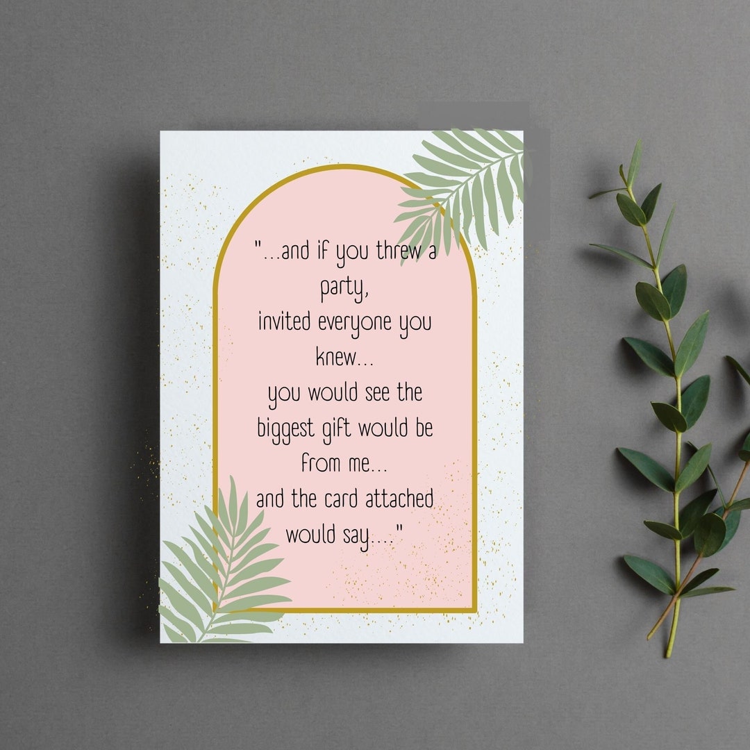 Golden Girls Theme Song Card: Thank You for Being A Friend | Galentines ...