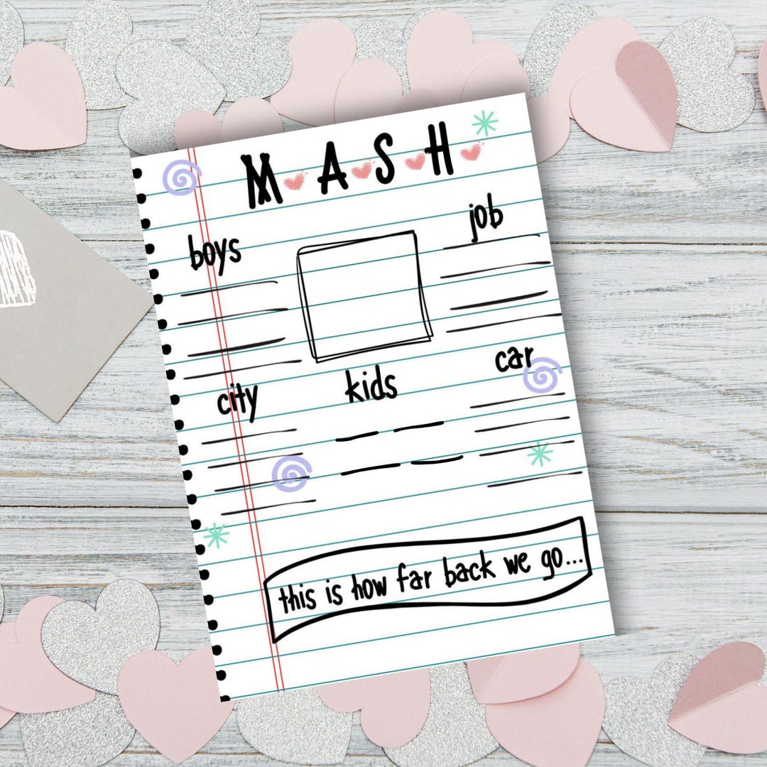 80s MASH Game | Gen X | Millennial Galentines | Nostalgia |best Friends ...