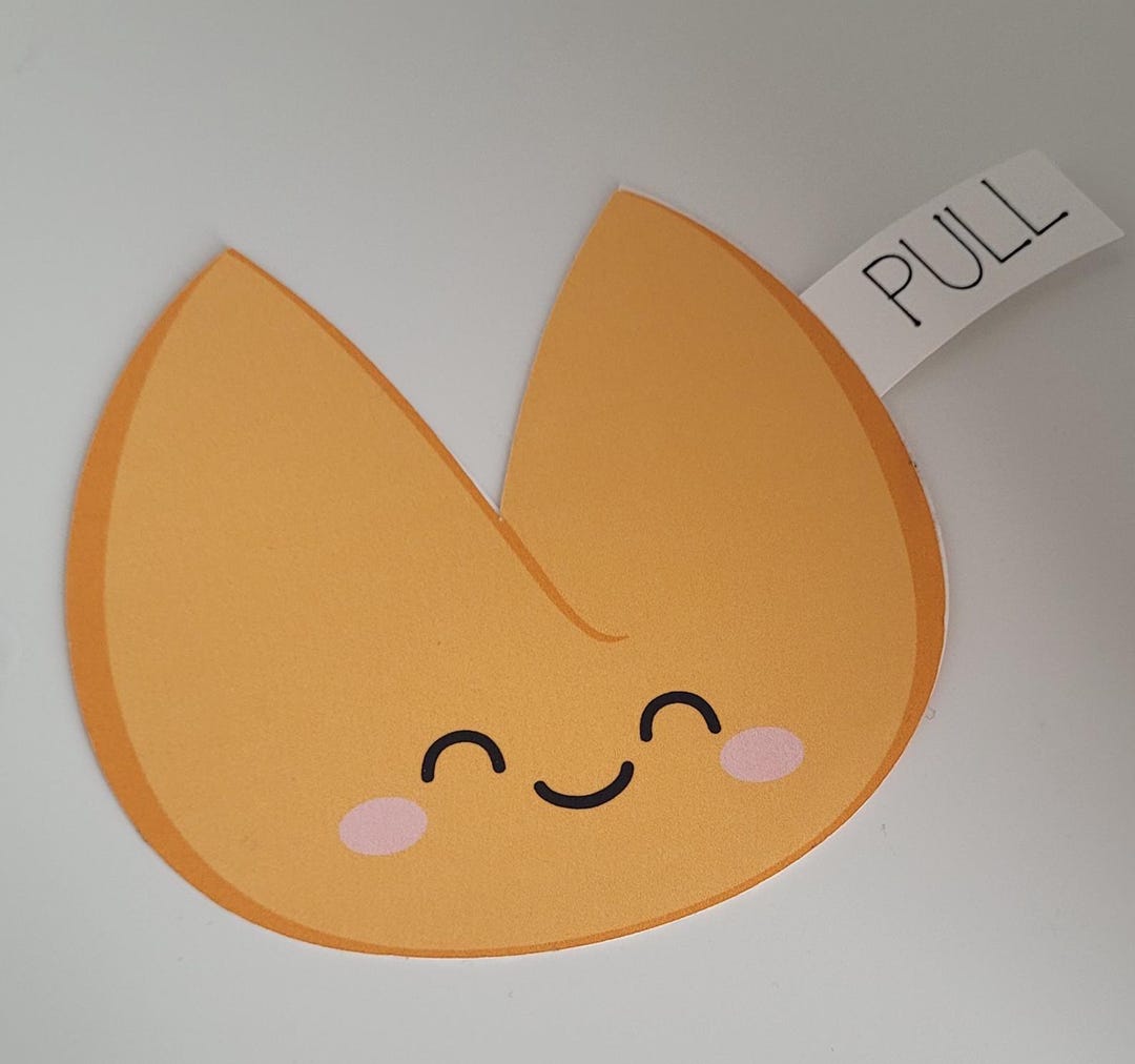 Kawaii Fortune Cookie Shaped Card | You Write Custom Fortune ...