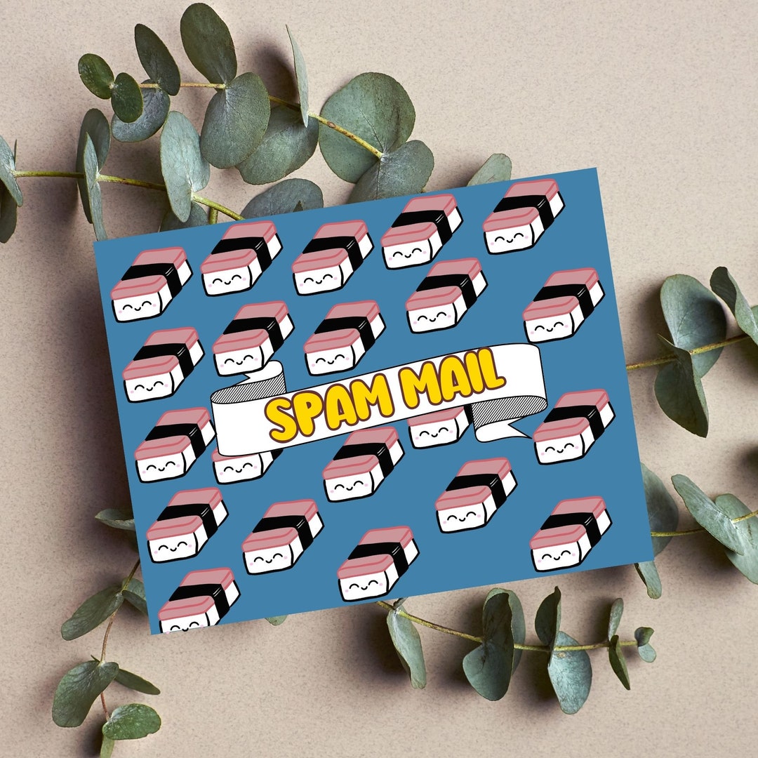 Funny Spam Musubi Note Card| Food Puns | Funny Friendship Card ...