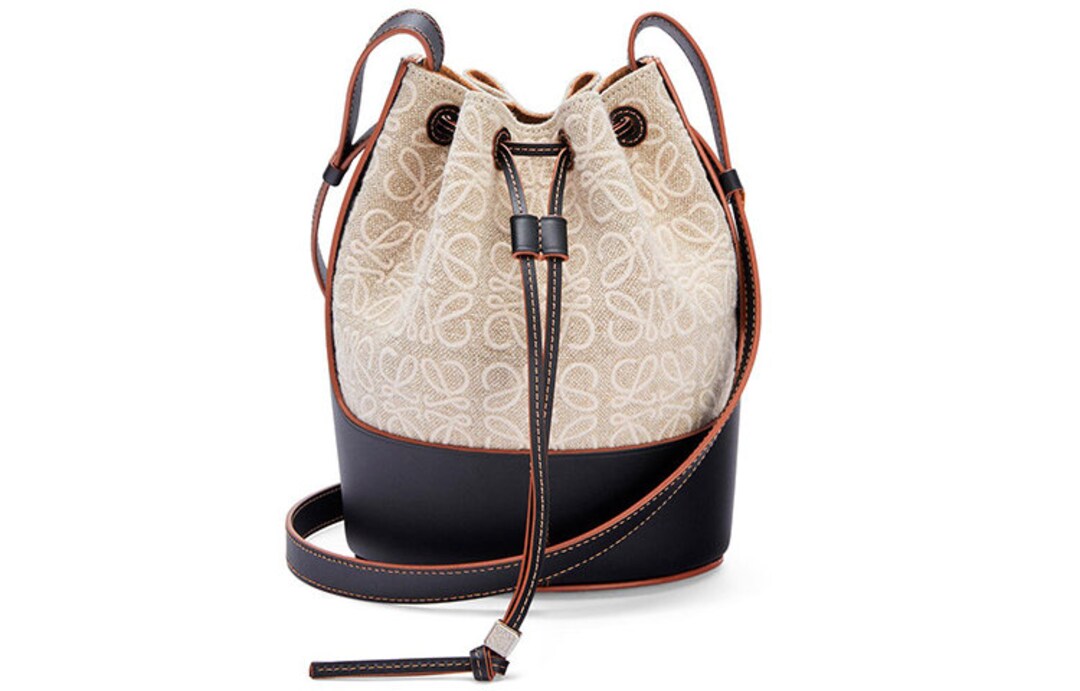 LOEWE Balloon Classic Logo Rope Canvas Match Cowhide Bucket - Etsy