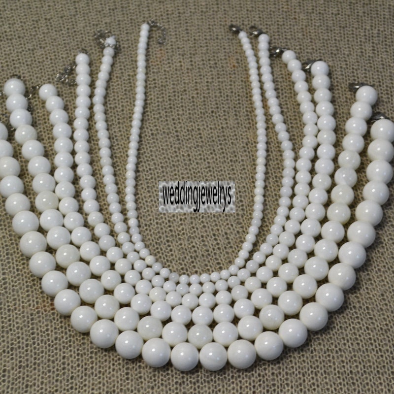 White Beads - Etsy