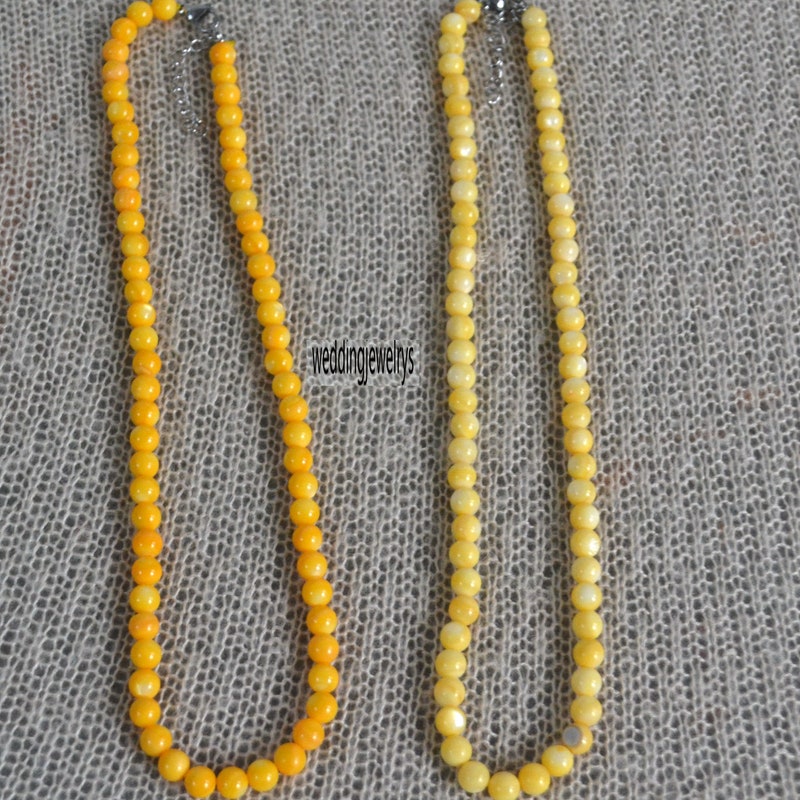 Yellow Necklace - Etsy