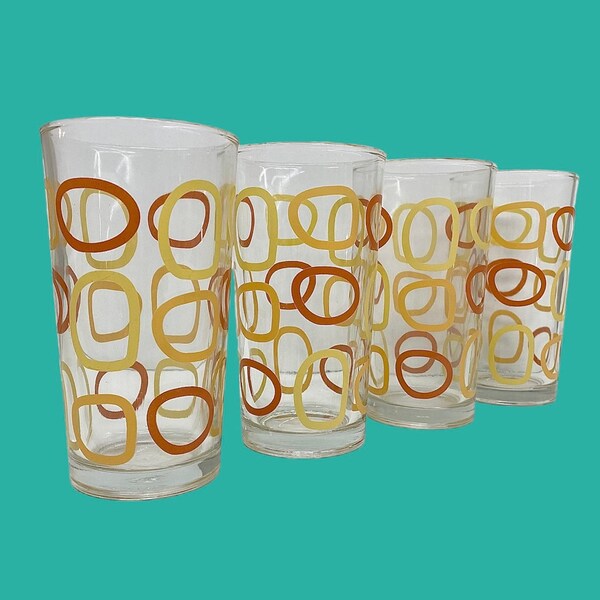 70s Drinking Glasses - Etsy