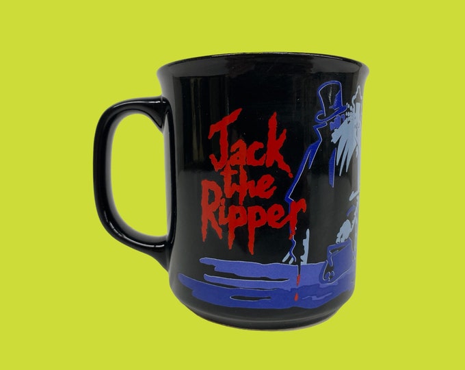 Vintage Jack the Ripper Mug Retro 1980s the London Dungeon Black ...